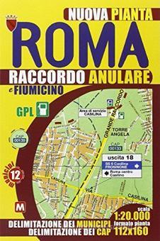Raccordo anulare e comune di Roma. Pianta - 9788896620489 in Carte e ...