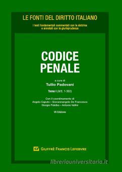 Codice penale - Padovani Tullio, Giuffrè, 9788828810582 | Libreria ...