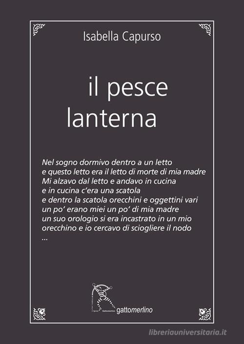 Il pesce lanterna Isabella Capurso - Libro - Gattomerlino/Superstripes ...