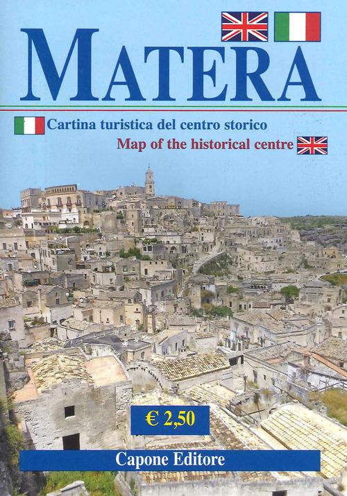 Matera. Cartina turistica del centro storico-Map of the historical ...