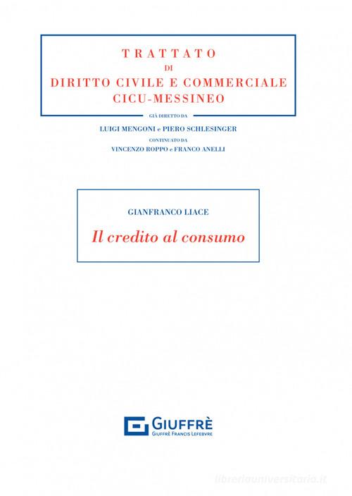 Il credito al consumo di Gianfranco Liace - EAN: 9788828844563 ...