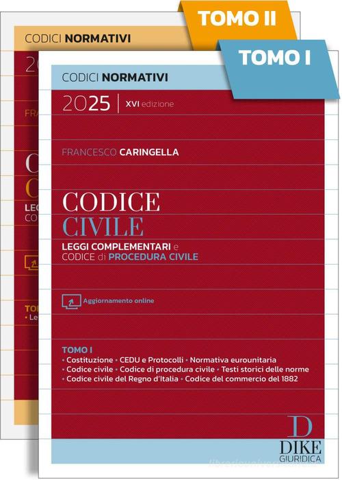 Codice civile. Leggi complementari e codice di procedura civile 2025 ...