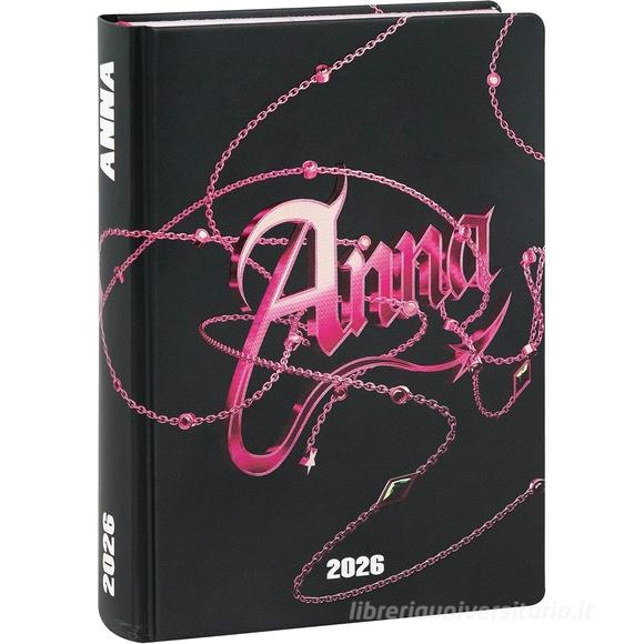Diario scuola agenda medium 2025-2026 Anna Pepe Black: Diari scolastici ...