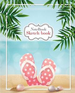 Notebook Sketchbook: Cute Summer Beach Cover: Notebook Sketchbook ...